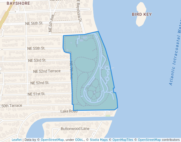 Morningside Park in Miami | Map and Routes