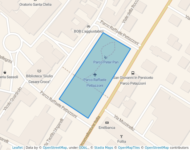 Parco Raffaele Pettazzoni in San Giovanni in Persiceto | Map and Routes