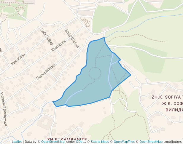 Kambanite Park in Sofia | Map and Routes