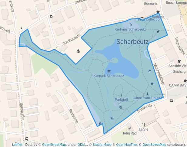 Kurpark Scharbeutz in Scharbeutz | Map and Routes