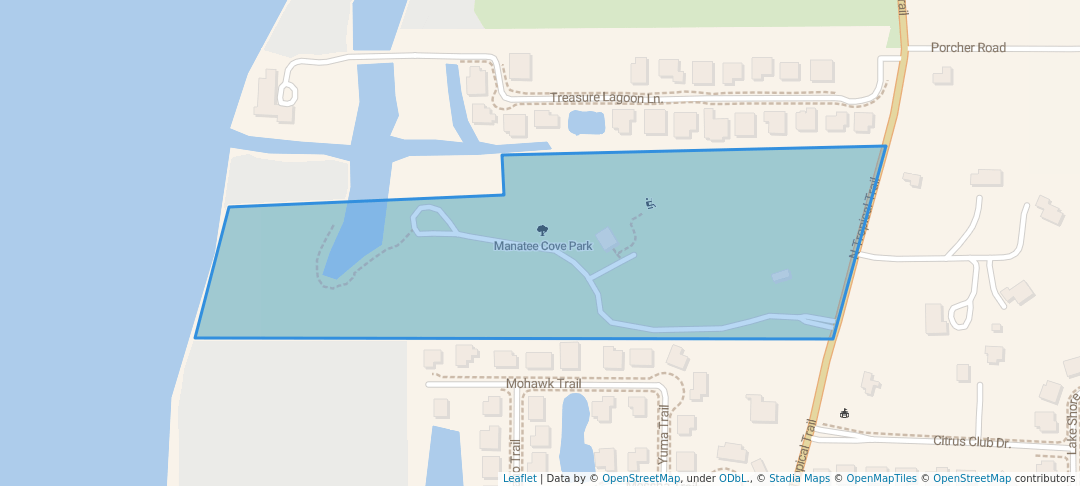 Manatee Viewing Merritt Island Map