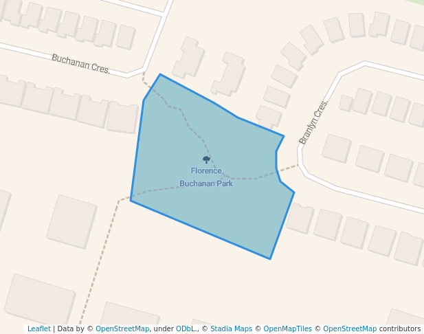 Florence Buchanan Park in Brantford | Map and Routes