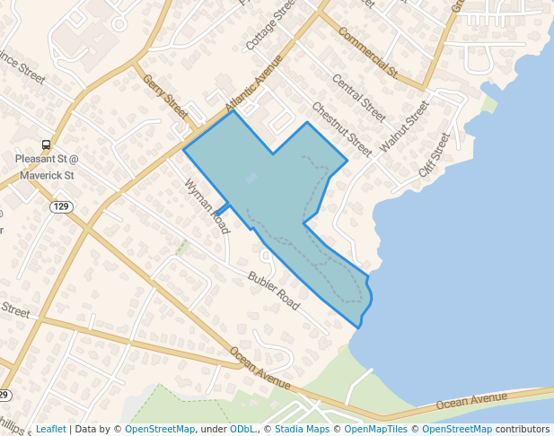 Seaside Park in Marblehead | Map and Routes