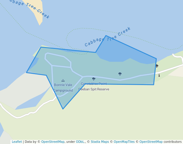 Constables Point Deeban Spit Reserve in Bundeena | Map and Routes