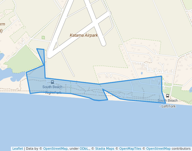 South Beach State Park in Edgartown | Map and Routes