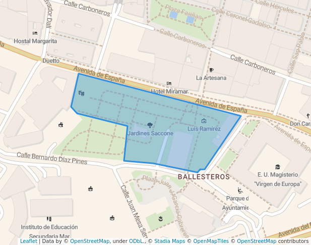 Jardines Saccone in La Línea de la Concepción | Map and Routes