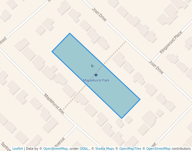 Maplehurst Park in Burlington | Map and Routes