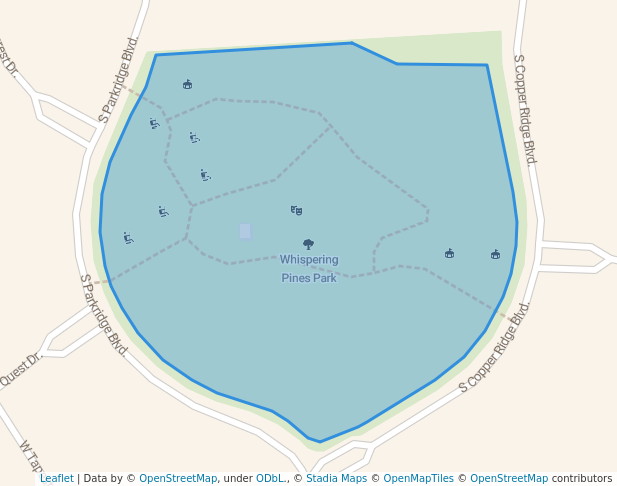 Whispering Pines Park in Spokane | Map and Routes