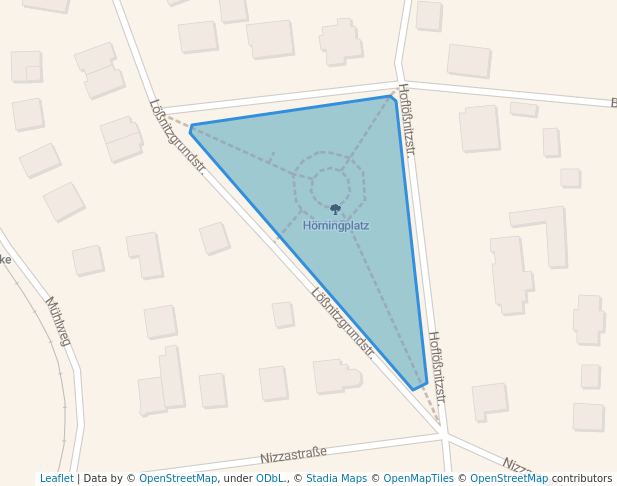 Hörningplatz in Radebeul | Map and Routes
