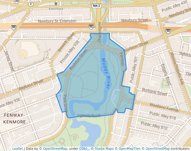 Back Bay Fens in Boston | Map and Routes