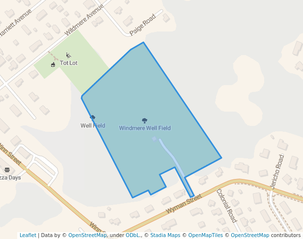 Windmere Well Field in Burlington | Map and Routes