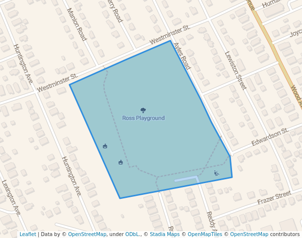 Ross Playground in Boston | Map and Routes