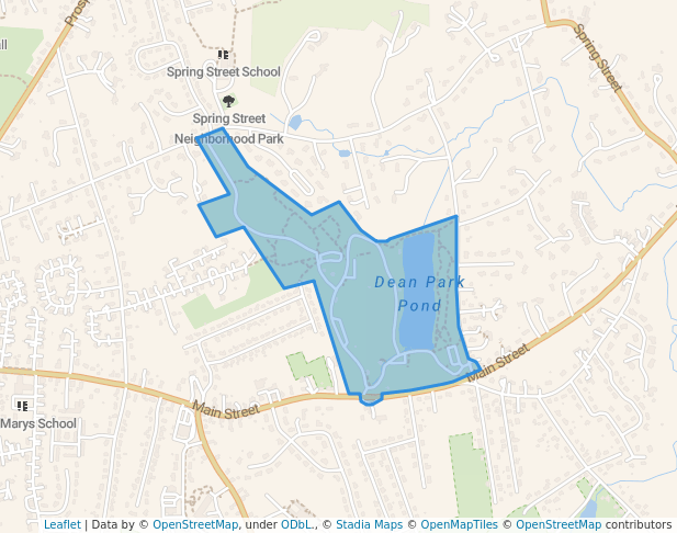 Dean Park in Shrewsbury | Map and Routes