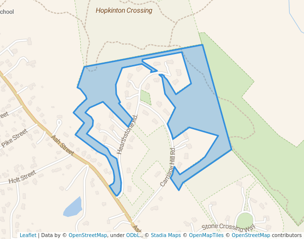 Hearthstone in Hopkinton | Map and Routes