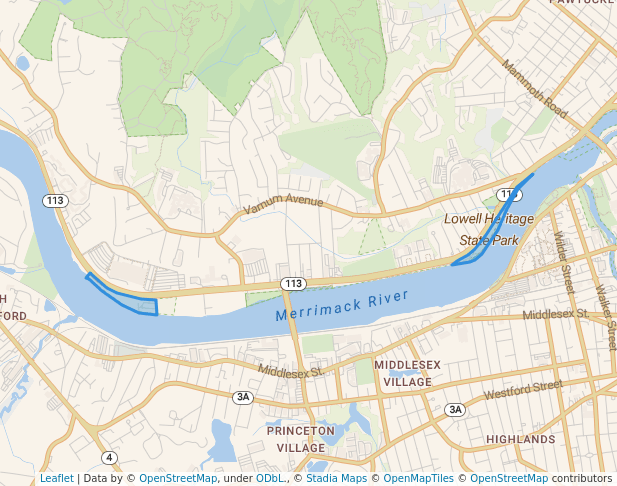 Lowell Heritage State Park in Lowell | Map and Routes