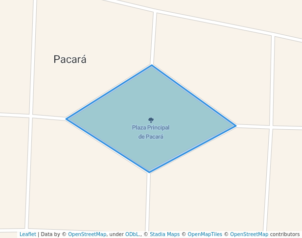 Plaza Principal de Pacará in Pacara | Map and Routes