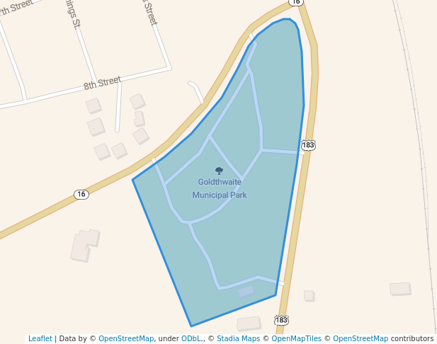 Goldthwaite Municipal Park in Goldthwaite | Map and Routes