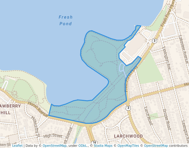 Kingsley Park in Cambridge | Map and Routes