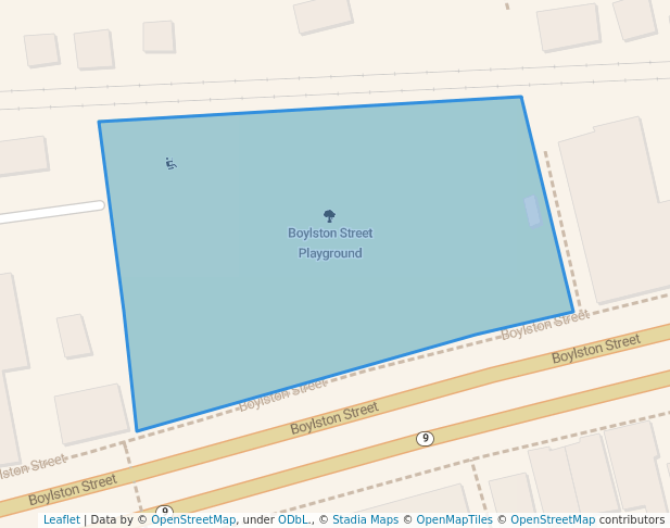 Boylston Street Playground in Brookline | Map and Routes