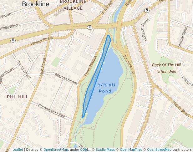 Olmsted Park in Brookline | Map and Routes