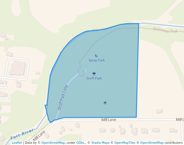 Groff Park in Amherst | Map and Routes