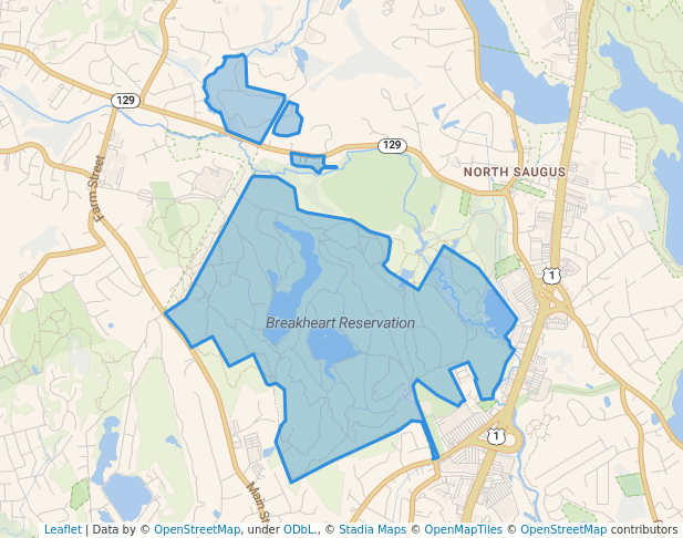 Breakheart Reservation in Saugus | Map and Routes