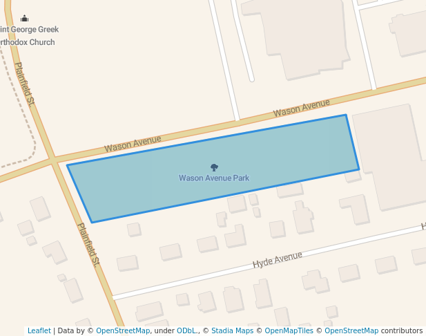 Wason Avenue Park in Springfield | Map and Routes