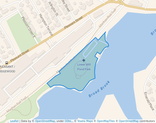 Lower Mill Pond Park in Easthampton | Map and Routes