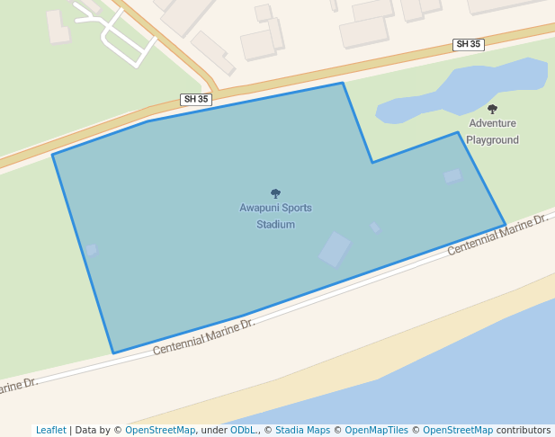 Awapuni Sports Stadium in Gisborne | Map and Routes