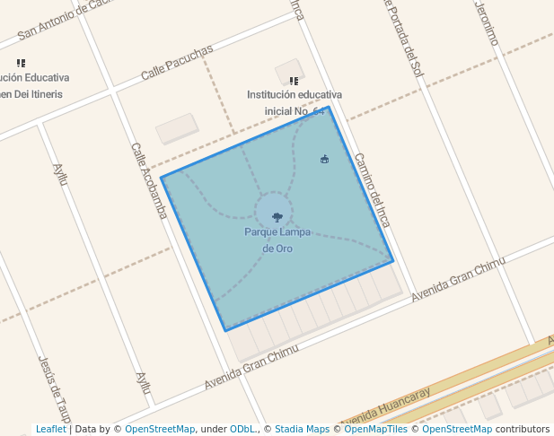 Parque Lampa de Oro in Santa Anita | Map and Routes