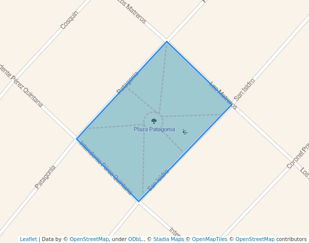 Plaza Patagonia in BDZ | Map and Routes