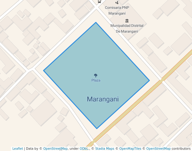 Plaza in Marangani | Map and Routes