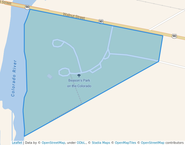 Beason's Park on the Colorado in Columbus | Map and Routes