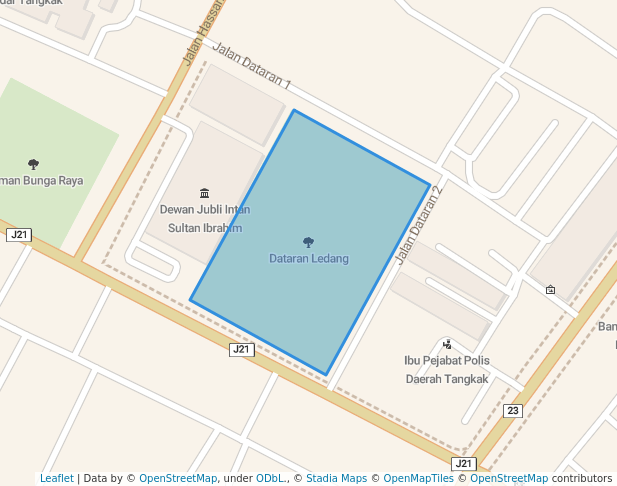 Dataran Ledang in Tangkak | Map and Routes