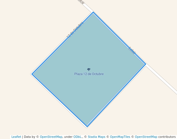 Plaza 12 de Octubre in Marcos Paz | Map and Routes