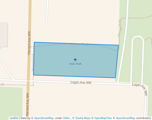 Weis Park in Canton | Map and Routes