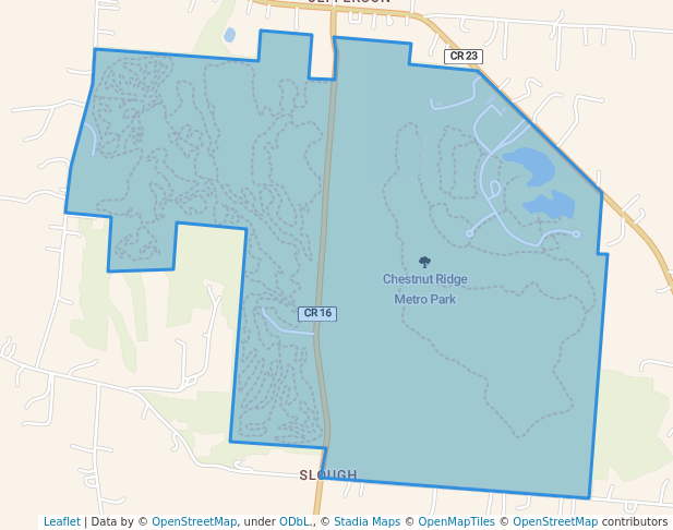 Chestnut Ridge Metro Park in Carroll | Map and Routes