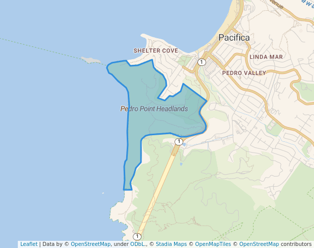 Pedro Point Headlands in Pacifica | Map and Routes