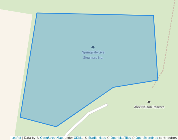 Springvale Live Steamers Inc. in Springvale South | Map and Routes