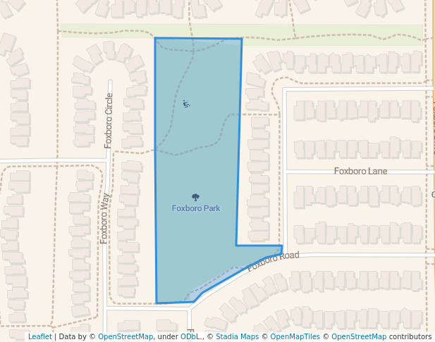 Foxboro Park in Sherwood Park | Map and Routes