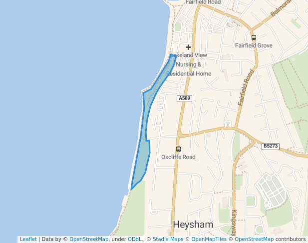 Sunny Slopes in Heysham | Map and Routes