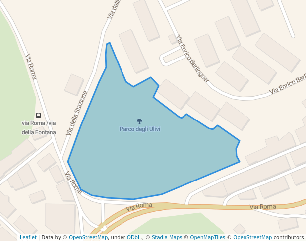 Parco degli Ulivi in Colonna | Map and Routes