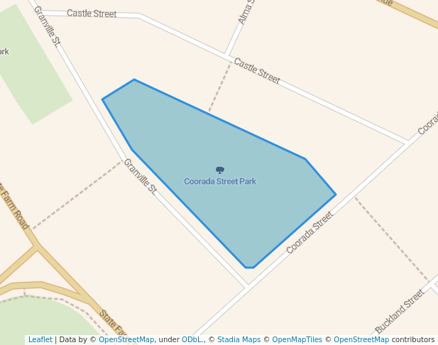 Coorada Street Park in Biloela | Map and Routes
