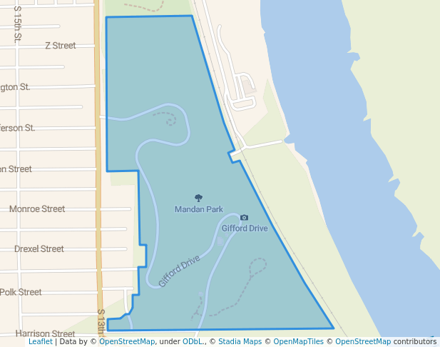 Mandan Park in Omaha | Map and Routes