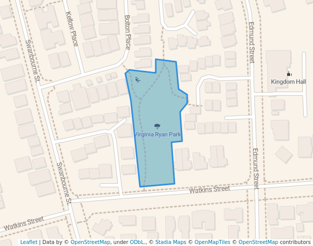 Virginia Ryan Park in Fremantle | Map and Routes