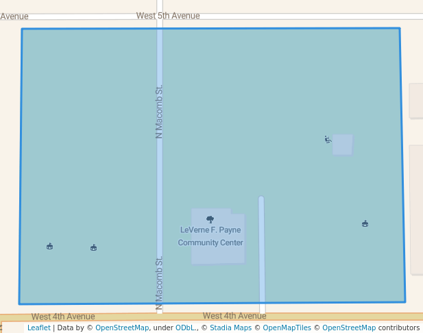 LeVerne F. Payne Community Center in Tallahassee | Map and Routes
