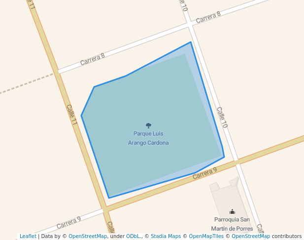 Parque Luis Arango Cardona in La Tebaida | Map and Routes