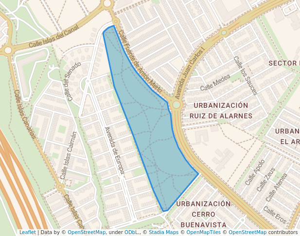 Parque Buenavista in Getafe | Map and Routes