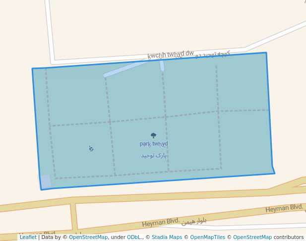 پارک توحید in Baneh | Map and Routes