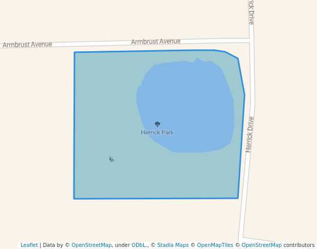 Herrick Park in Wheaton | Map and Routes